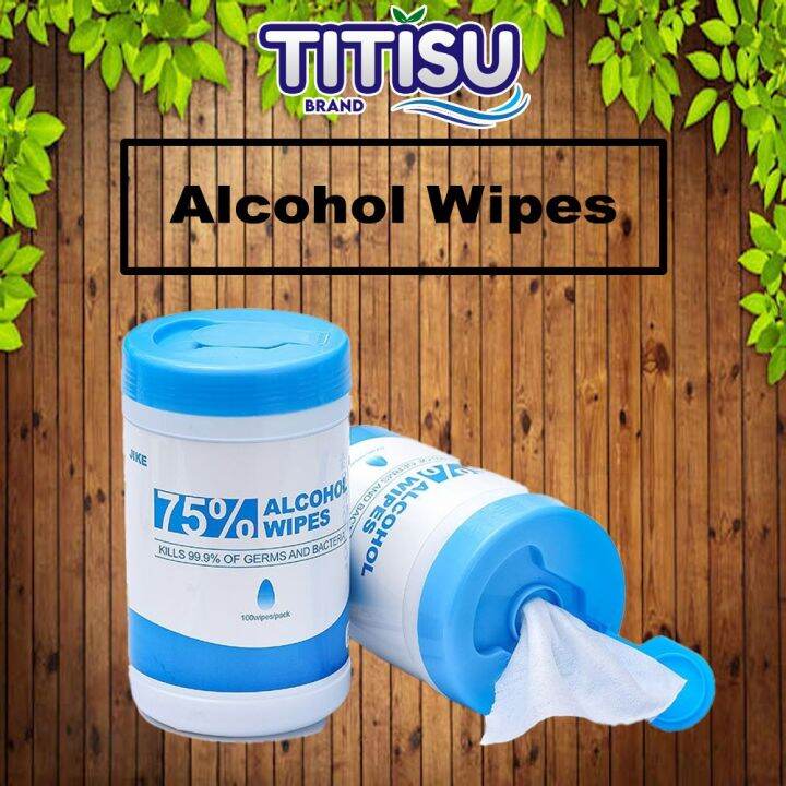 🧻[100Pcs] 75% Alcohol Wipes 100 Sheets Wet Tissue Antibacterial Wipes🧻 ...
