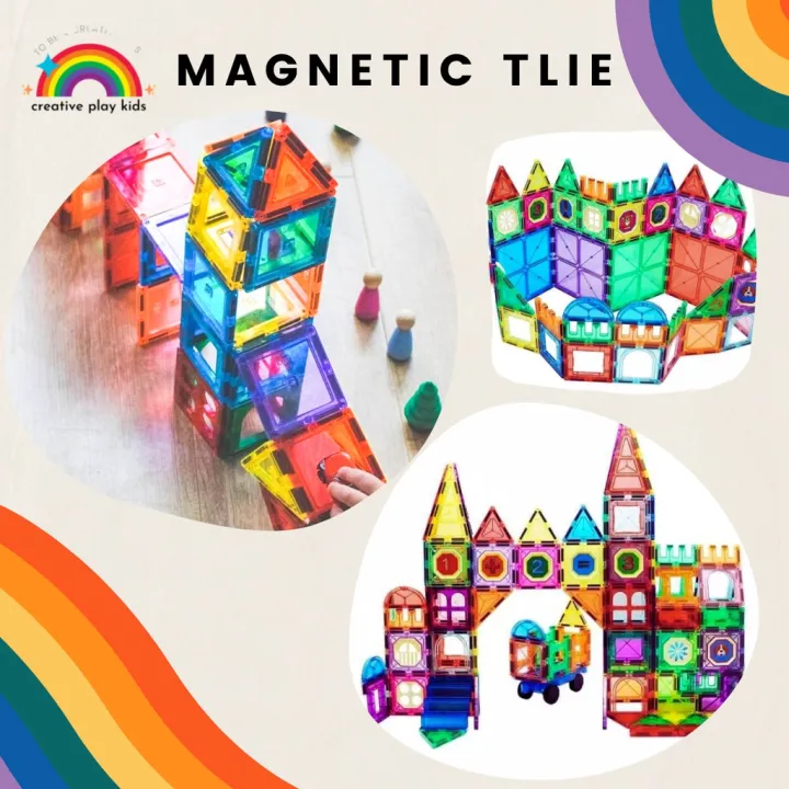 Welcome your arrival Magnetic tile magnescape ของเล่นตัวต่อแม่เหล็กแบบ ...