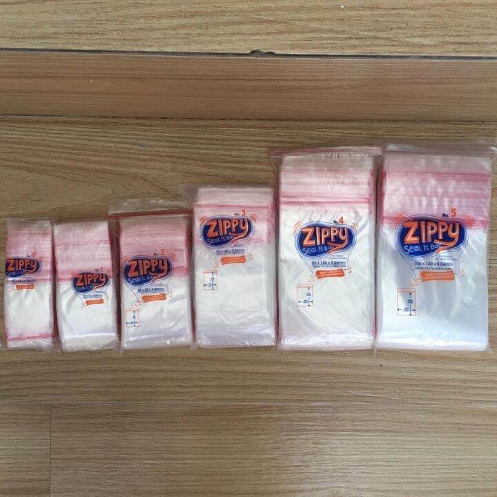 Ziplock Bags Zippy Seal it Bag Resealable Plastic Bags s 0 1 2 3 4 5 6 (100pcs) | Lazada PH