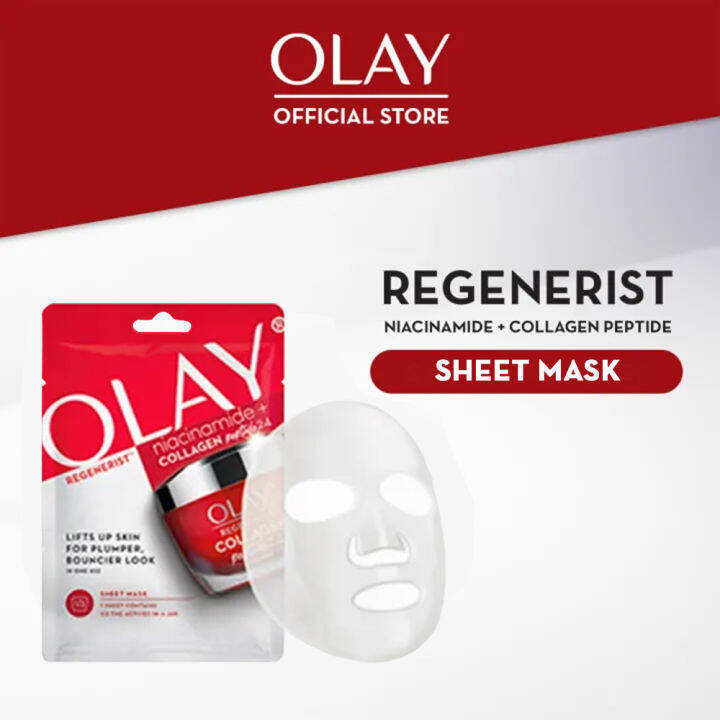 Olay Regenerist Niacinamide + Collagen Peptide24 Sheet Mask | Lazada PH