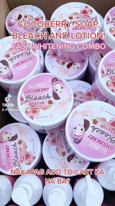 COCOBERRY BLEACH SCRUB 300g | SERUM GEL LOTION 250mL | JENNA ESSENCE ...