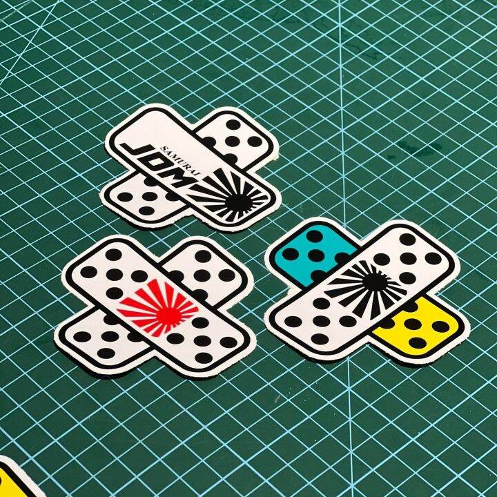 Large Bandaid Sticker 5-Pack Black Vinyl Band-Aid Stickers - JDM Style ...
