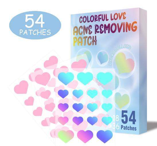 Pink Heart Shape Spot Cover Hydrocolloid Acne Pimple Patch For Covering ...