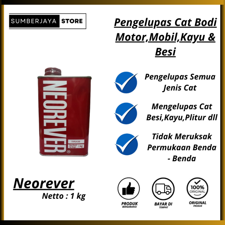 Neorever 1 kg Perontok Atau Pengelupas Cat Bodi Motor, Mobil, Besi ...