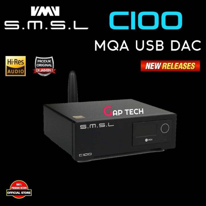 SMSL C100 / C 100 Hi-Res MQA USB DAC With AK4493S Chip Original ...