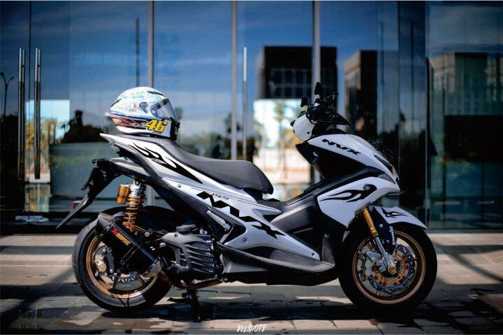Striping Aerox Api Simple Sticker Motor Aerox Old/Lama COD | Lazada ...
