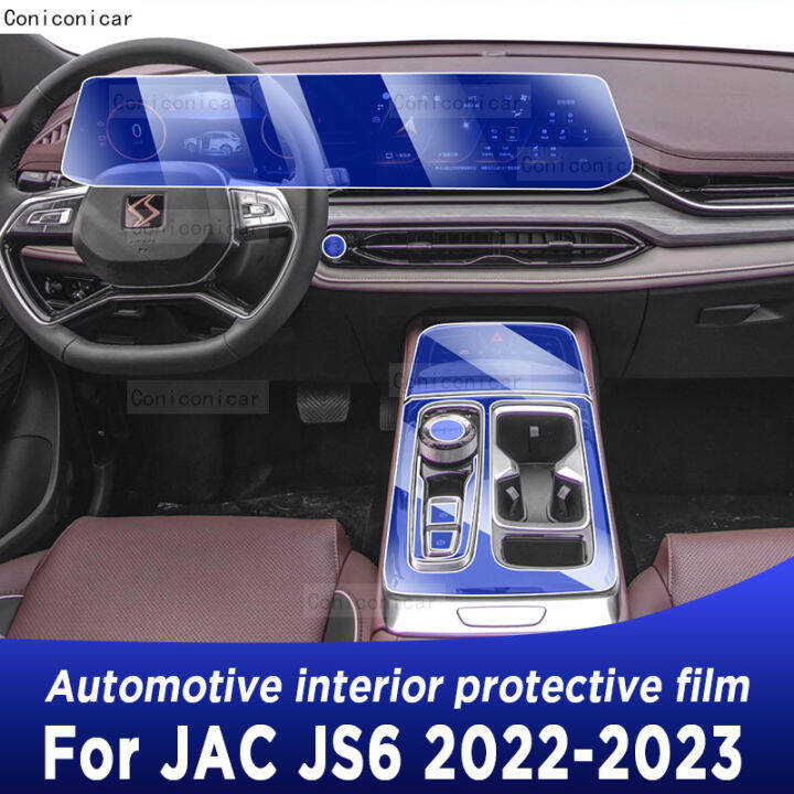 Car Accessories For JAC JS6 2022 2023 Center Console Film Gear Panel ...