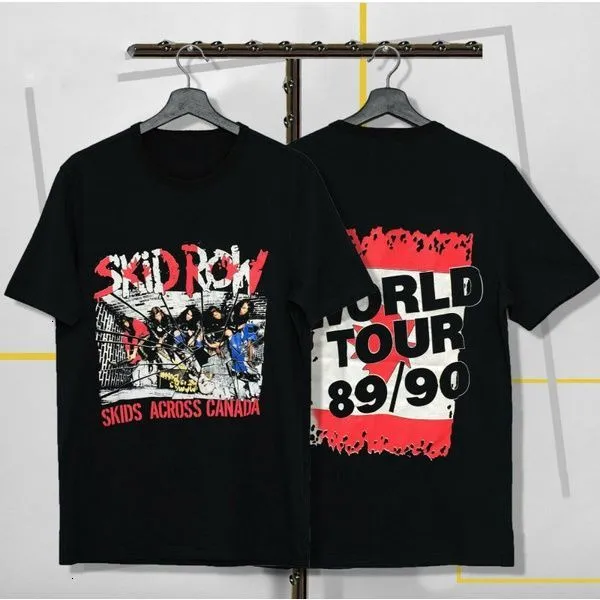 GILDAN Skid Row 1989 Skids Across Canada Concert Tour T Shirt Bigger ...