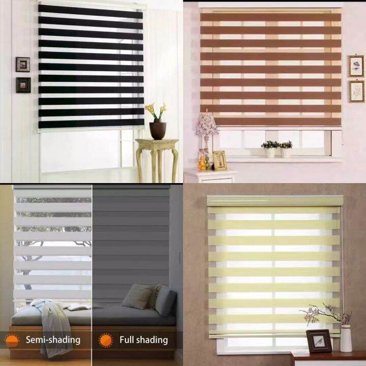 60*160/80*160/100*160/120*160/140*160 cm size Venetians korean zebra duo roller blinds for ...