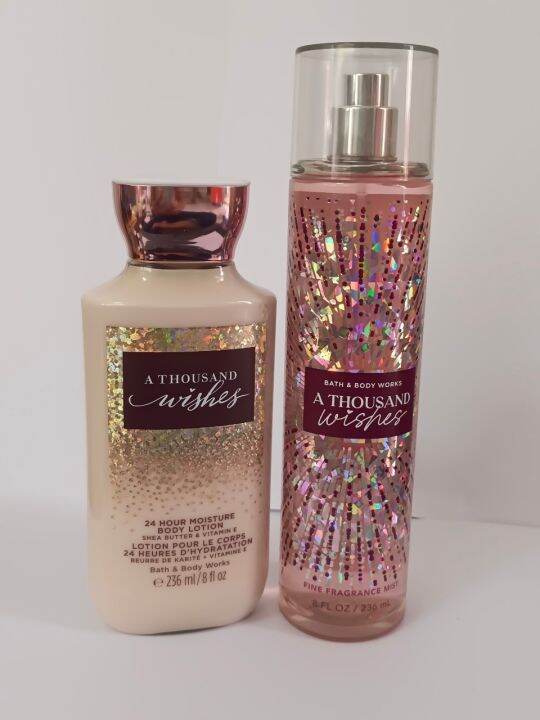 Special Set A Thousand Wish Body Lotion 236 ml.พร้อม สเปรย์น้ำหอมฉีดตัว ...