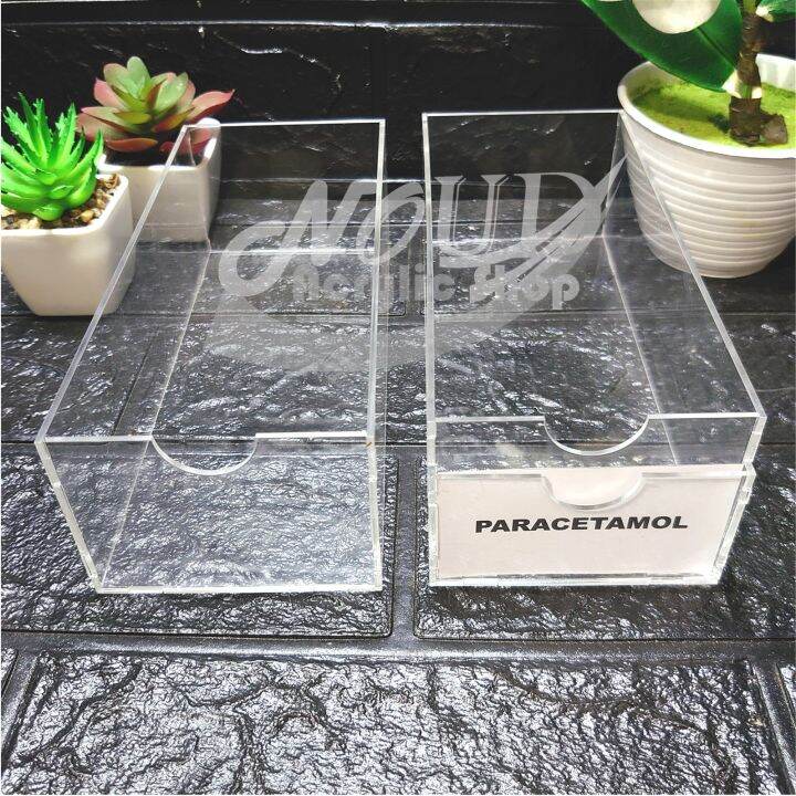 Akrilik Tempat Obat / Display Obat Di Apotek Kecil | Lazada Indonesia