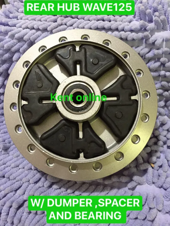 REAR HUB WAVE 125 W/ DUMPER,SPACER & BEARING | Lazada PH