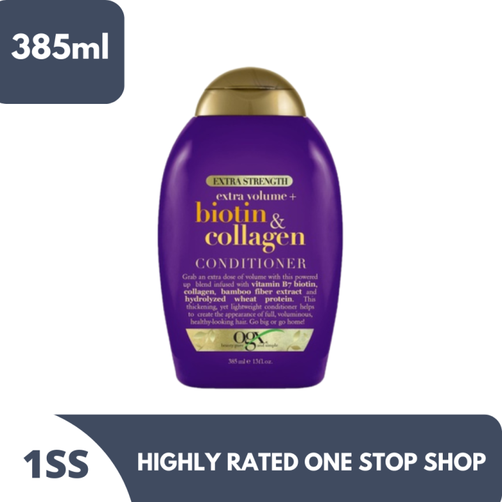 OGX Extra Volume Biotin and Collagen Conditioner 385ml | Lazada PH