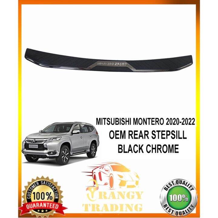 Mitsubishi Montero 2020 to 2023 OEM Rear Stepsill Black Chrome VERSION ...
