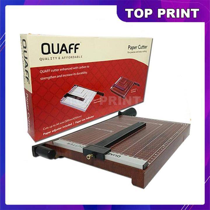 Quaff Paper Cutter Trimmer Wood Base A4 | Lazada PH