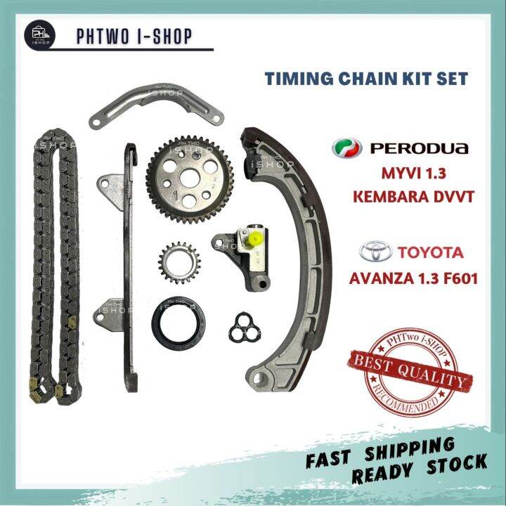 TIMING CHAIN KIT SET - PERODUA MYVI 1.3 (2005-2016) KEMBARA DVVT TOYOTA ...