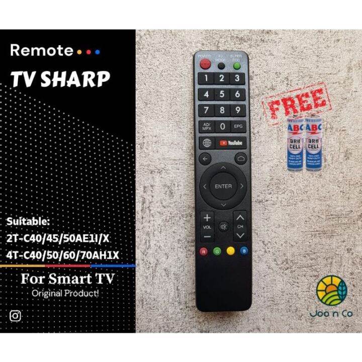 Sharp tv remote GB289WJSA smart tv aquos 100 new | Lazada PH