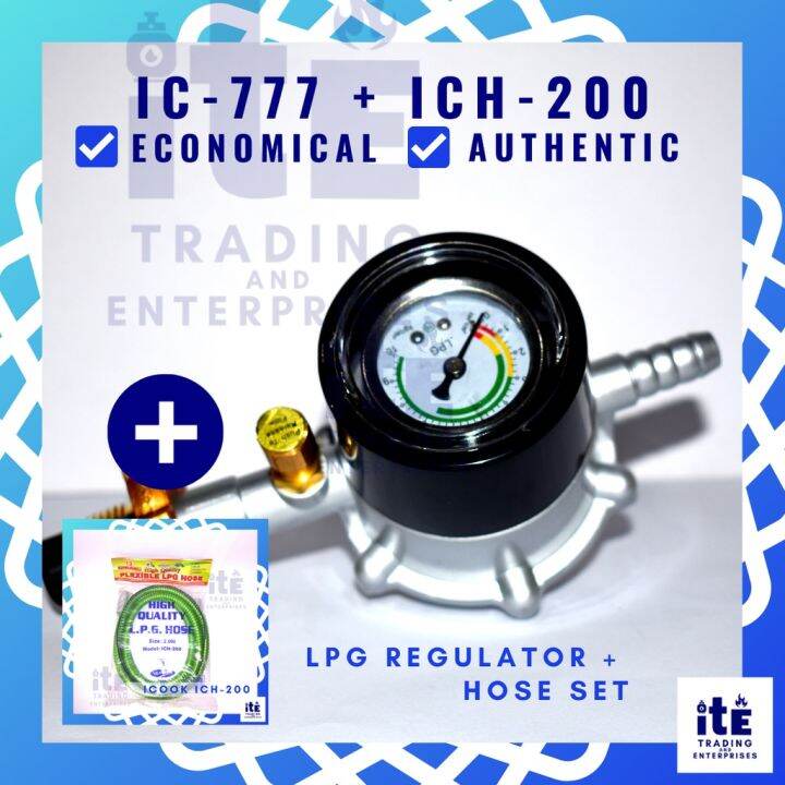 ♞Kitchen Set - iCook Anti Leak Authentic LPG Regulator with Gauge and ...