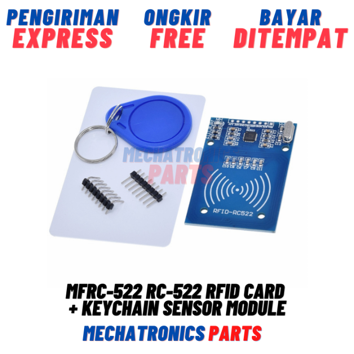 [NET-0004] MFRC-522 RC-522 RFID CARD + KEYCHAIN SENSOR MODULE | Lazada ...