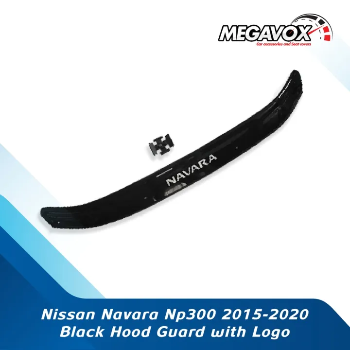Nissan Navara Np300 2015-2020 Black with Logo Hood Guard | Lazada PH