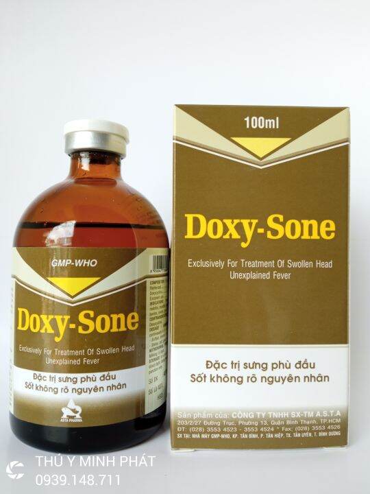 DOXY SONE 100ML Thương hàn, viêm phổi, viêm ruột,tụ huyết trung, viêm ...