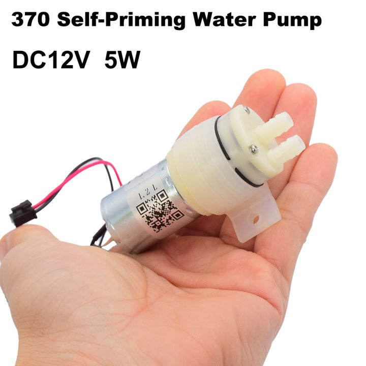 DC 12V 5W Micro 370 Motor Water Pump Mini Self priming Diaphragm Water ...