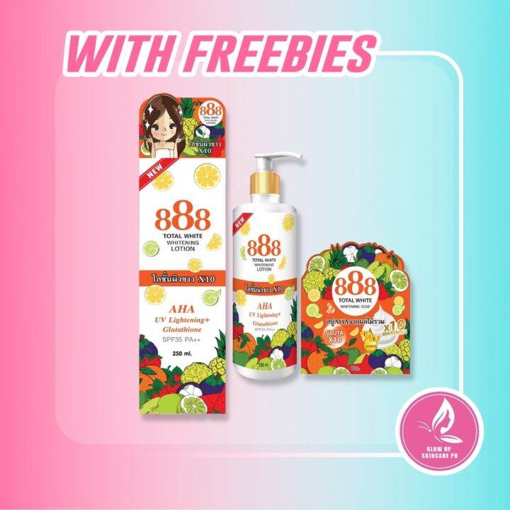 Original Effective 888 Total White Whitening Soap and Lotion 250ml ...