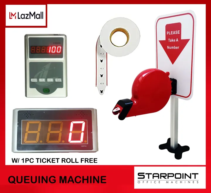 Queueing Machine System, Queue Ticket Dispenser, Waiting Number ...