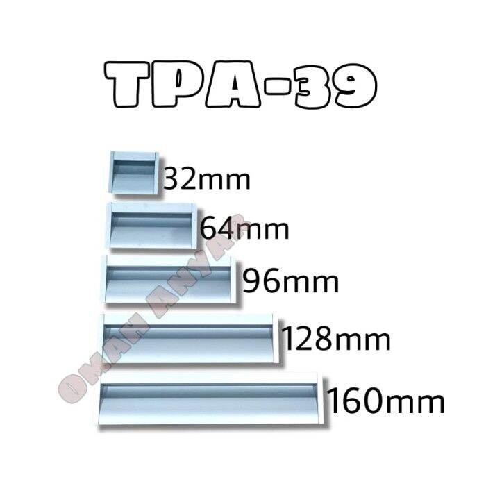 Handle tarikan Lemari Laci Tanam Aluminium TPA 39 Elco Huben | Lazada ...