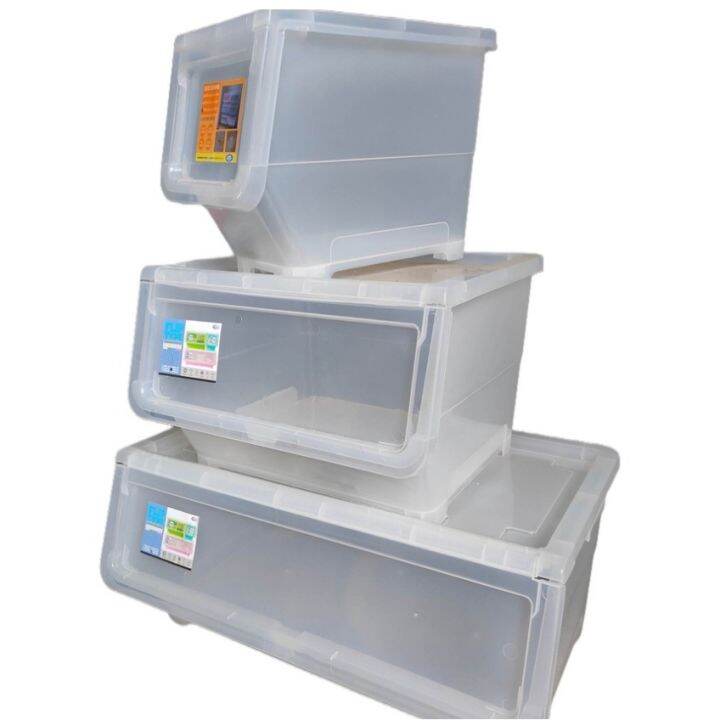 storage organizer box Flip Top Stackable Storage Box FLIPTOP COVER with ...