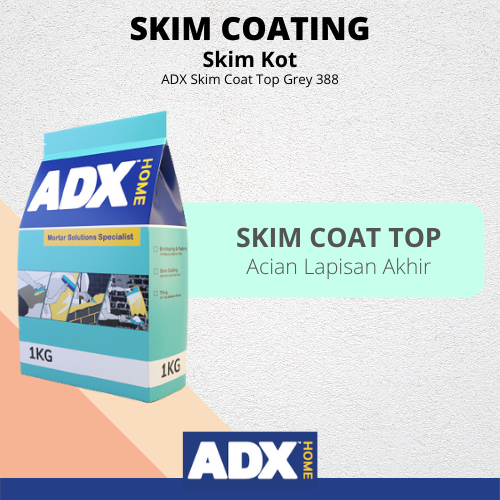 ADX SKIM COAT TOP 388 (1KG) PREMIXED [SKIM SIMEN] SKIM COATING / SKIM ...