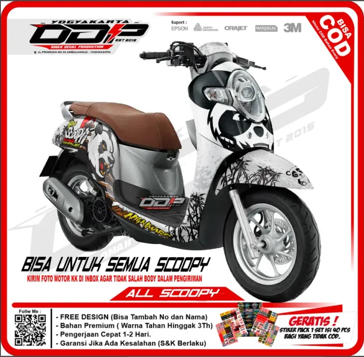 decal scoopy full body dekal stiker striping honda scopy STAYLIS 2021 ...