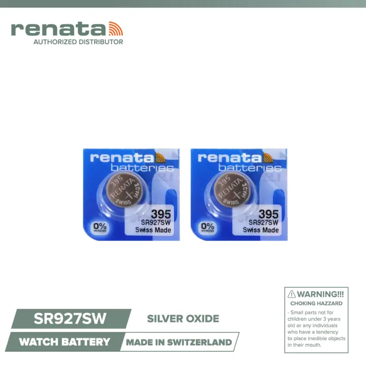 Renata 395 (SR927SW) Watch Batteries Pack of 2 | Lazada PH