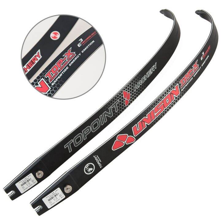 TOPOINT UNISON ILF Recurve Bow Limbs 22-48lbs 66/68/70inch Carbon Foam for Professional ...