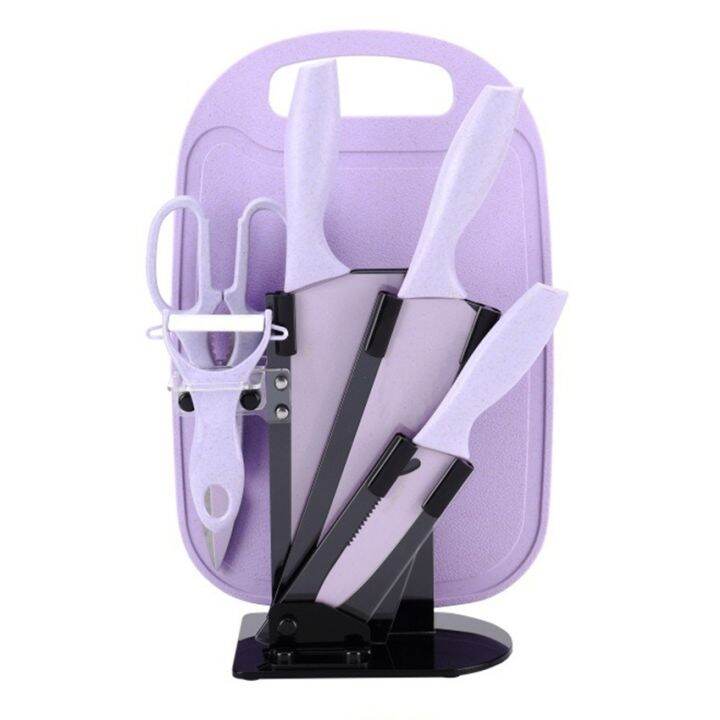 GHomeMNL 7pcs Modern Kitchen Utensils Set Stainless Steel Ceramic Knife ...