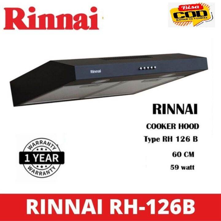 Cooker Hood Rinnai RH-126B / RH126B Slim Hood Penghisap Asap Kompor | Lazada Indonesia