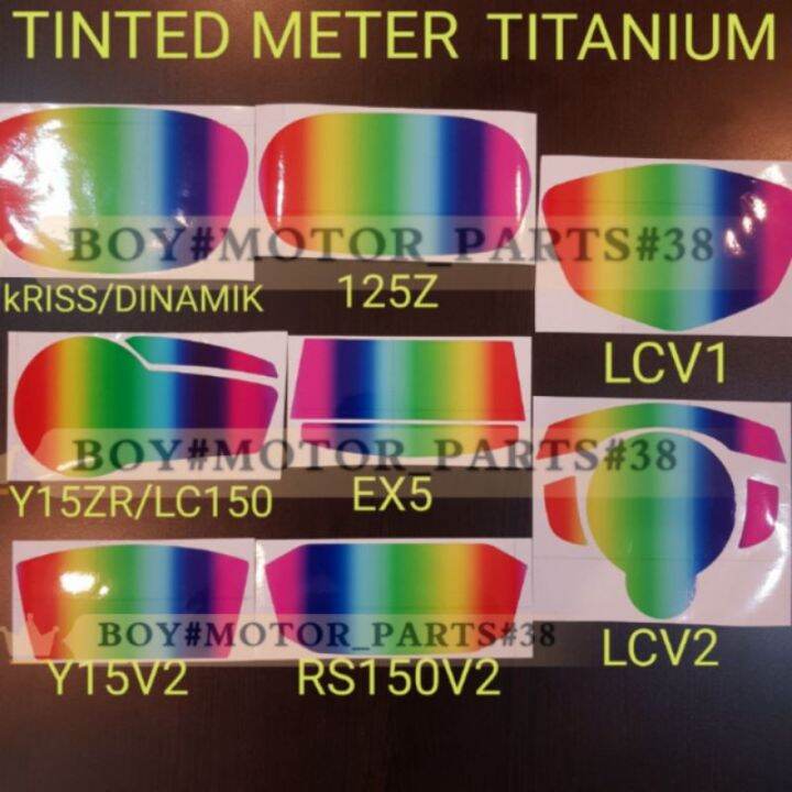 TINTED METER TITANIUM Y15ZR Y15V2 LCV1 LCV2 125Z | Lazada