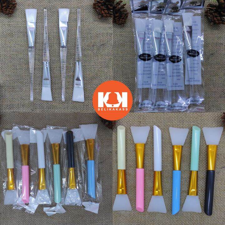 KUAS MASKER BENING AKIO DAN KUAS MASKER SILIKON / KUAS BENING MASKER ...