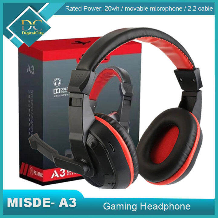 DIGITAL A3 PRO Gaming Headphone Noise Cancelling Microphone Stereo ...