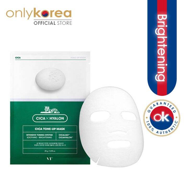 VT Cica Mask (4Type) 28ml x 1pc [ Soothing | Hydrating | Brightening | Acne Care ] | Lazada