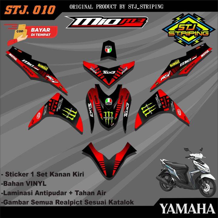 Sticker DECAL FULL BODY MIO M3 - Stiker Striping DECAL Variasi Motor ...