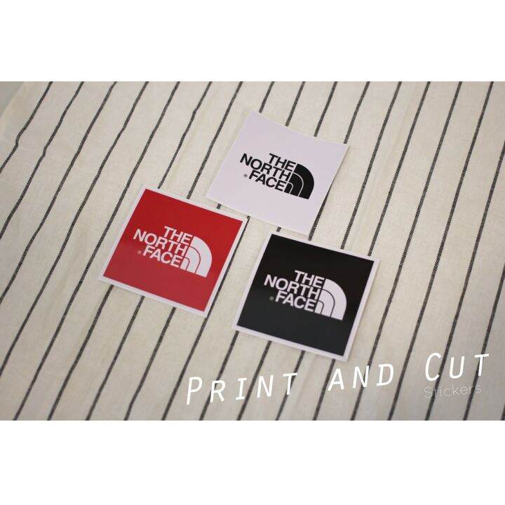 Sticker สติ๊กเกอร์สายแค้มป์ ลาย The North Face ติดตกแต่งกล่องเก็บของ ...