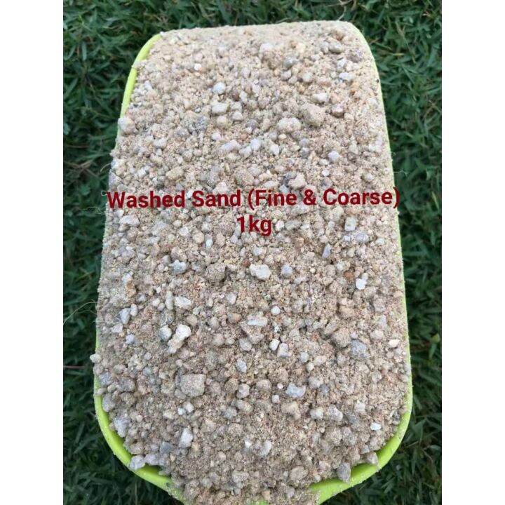 Fine/Coarse Wash Sand [Pasir Cuci Halus/Kasar] 沙 1kg | Lazada