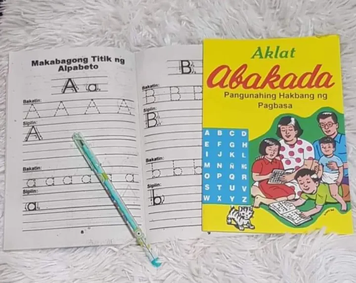 Kids books tagalog reading and writing alphabet w pencil | Lazada PH