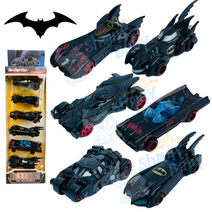 6 in 1 Batmobile Batman Car Die Cast Avengers Diecast Toy Kereta Mainan ...