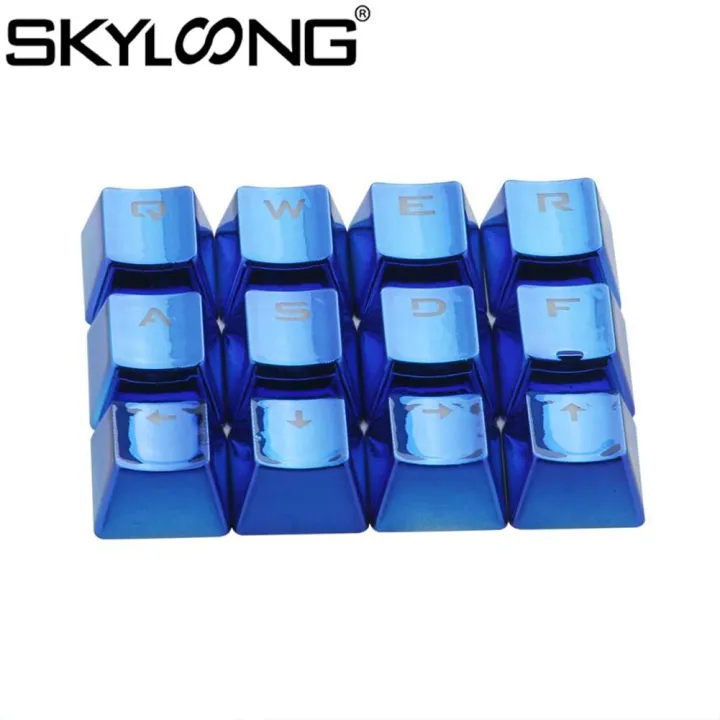 Skyloong Skyloong 12Pcs/Set PET Electroplating Gaming Keyboard Key Caps ...