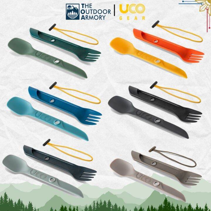 UCO Gear Switch Spork Utensil Set w/ Tether | Lazada PH