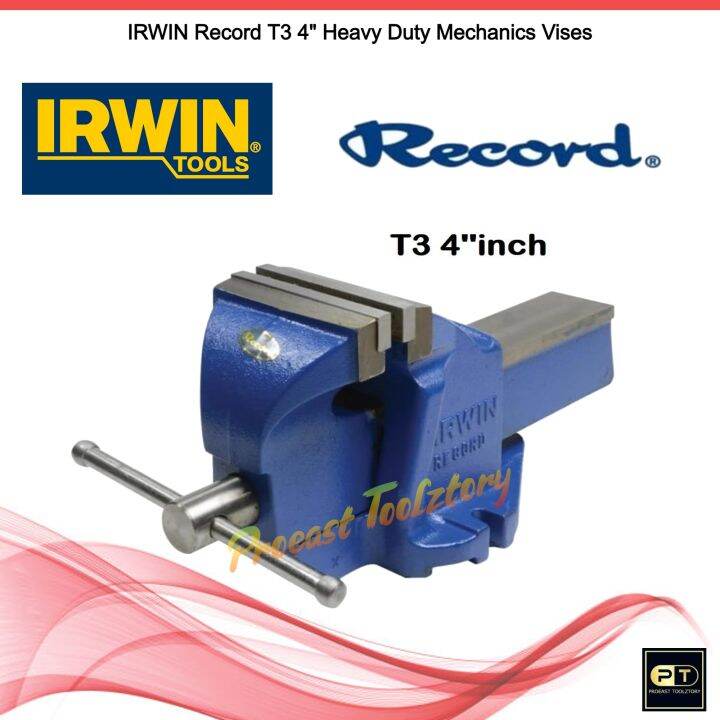 IRWIN Record T3 4'' Heavy Duty Mechanics Vises | Lazada