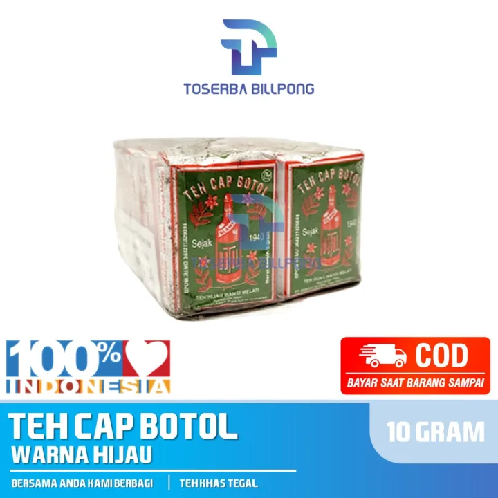 Teh Poci Cap Botol Hijau Khas Slawi Tegal 10gr Toserba Billpong ...
