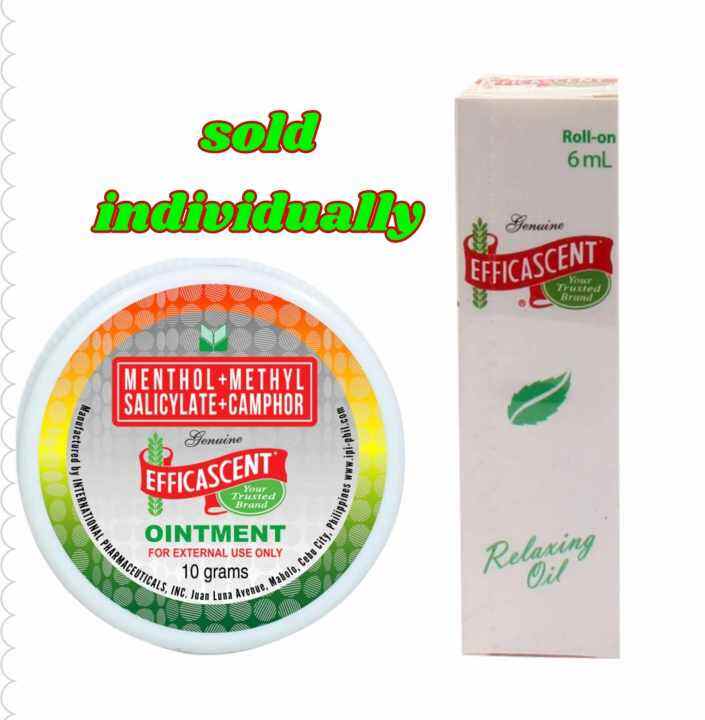 EFFICASCENT OIL Relaxing Oil Roll-On 6ml / Ointment 10g * SOLD ...